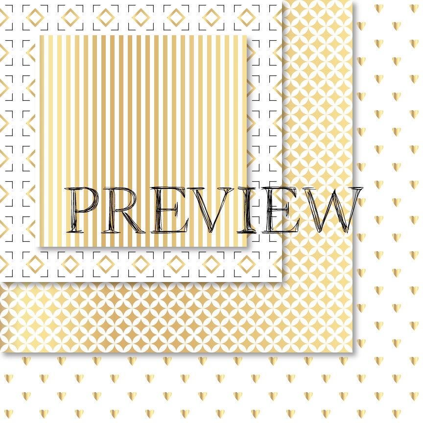 Gold Metallic Gold Paper Gold Paper White and Gold Gold | Etsy