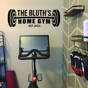 Personalized Custom Home Gym Name Decal, Custom Decal for Gym, Home Gym ...