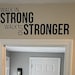 Walk in Strong Walk Out Stronger Gym Wall Quote Decal, Gym Design Ideas ...