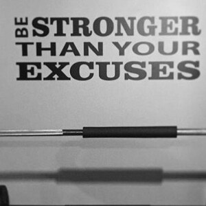 Fitness Motivation Wall Decal, Be Stronger Than Your Excuses - Etsy