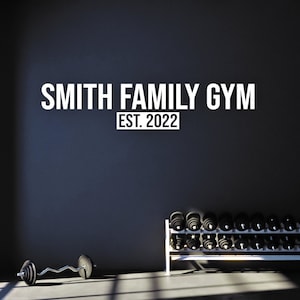 Personalized Custom Home Gym Name Decal, DISCIPLINE DEDICATION ...