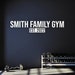 Personalized Custom Home Gym Name Decal, DISCIPLINE DEDICATION ...