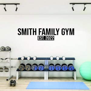 Personalized Custom Home Gym Name Decal, DISCIPLINE DEDICATION ...