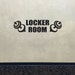 LOCKER ROOM Wall Decal Gym Wall Decal Locker Room Sign - Etsy
