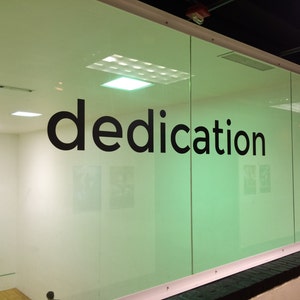 Gym Decor, Classroom Decor, Dedication Vinyl Wall Decal - Etsy