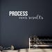 PROCESS Over Results, Fitness Wall Decal, Motivational Quote, Hotel Gym ...