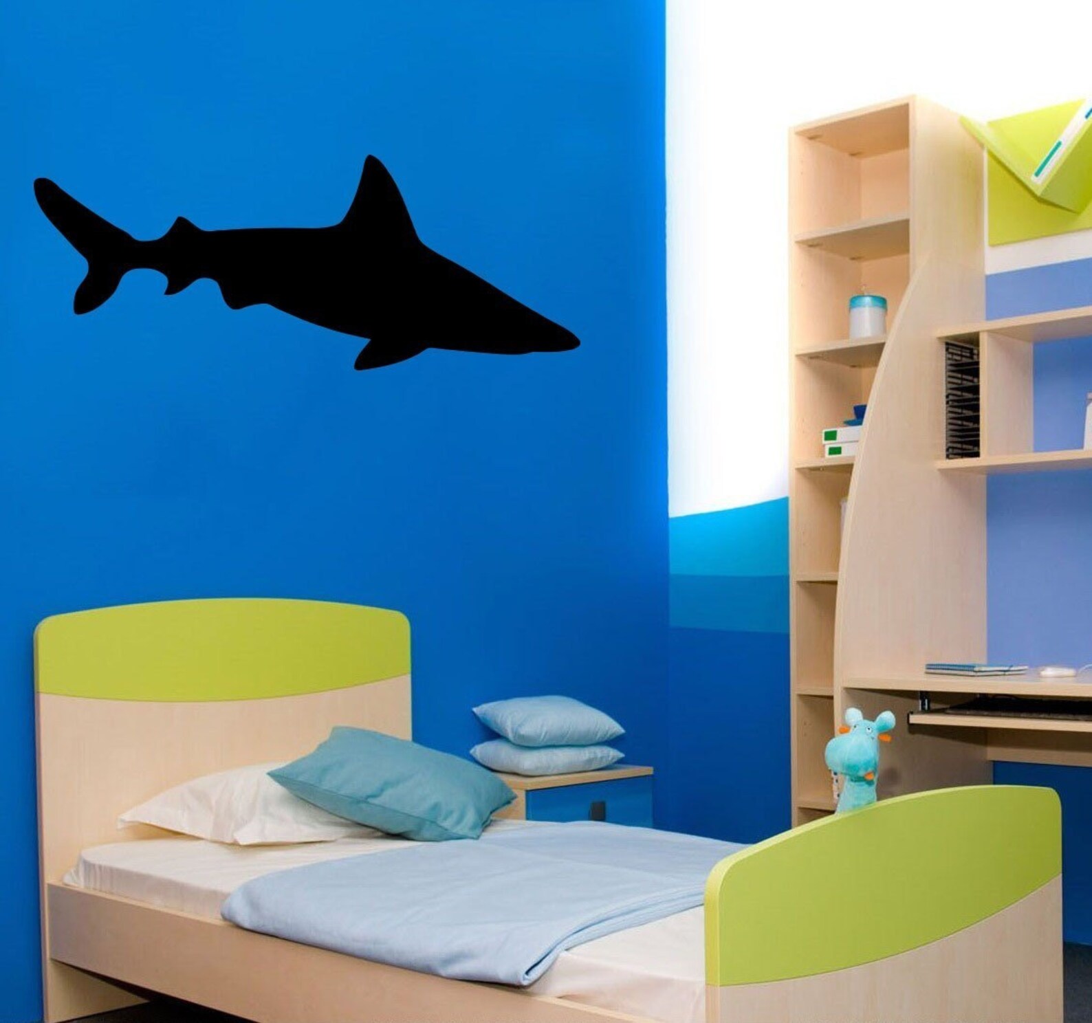 Shark Wall Art 3ft Great White Shark Wall Decor Vinyl Decal - Etsy