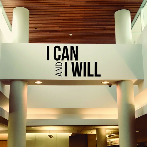 I Can and I Will Wall Decal Motivational Quote Sticker Gym | Etsy
