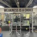 WEAKNESS IS A CHOICE Fitness Wall Decal Lettering, Office Sign Vinyl ...