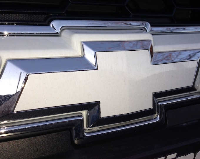 2 Animal Print Chevy Bowtie Vinyl Overlay Sheets - Emblem Decal Overlay ...