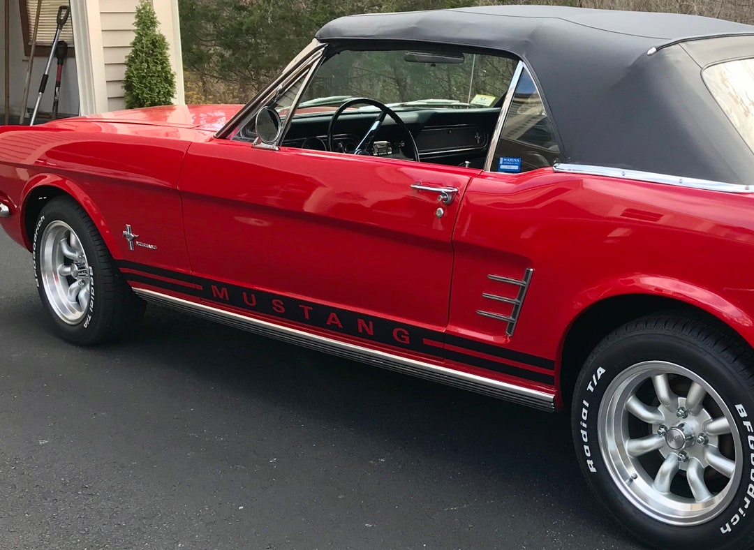 Mustang Rocker Panel Stripes, Ford Mustang Decal, Stripes for Ford ...