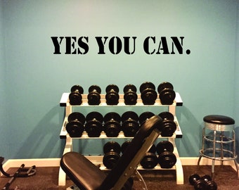 Gym Entrance Sign Gym Wall Decal Running Store Decor You | Etsy