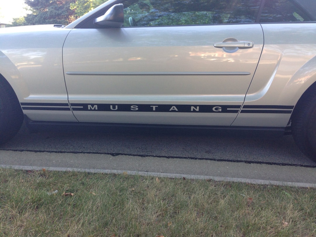 Ford Mustang Rocker Panel Stripes Door Decal Vinyl Sticker All Years 81 ...