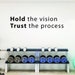 Hold the Vision Trust the Process Wall Decal. Gym Decor Ideas, Gym ...