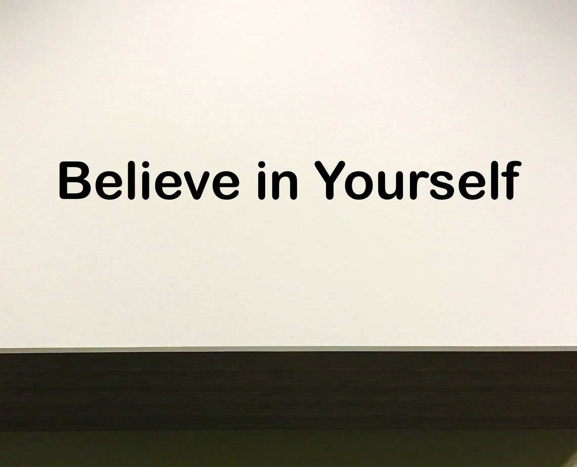 Classroom Wall Decal, Classroom Decor, Believe in Yourself Chalkboard ...
