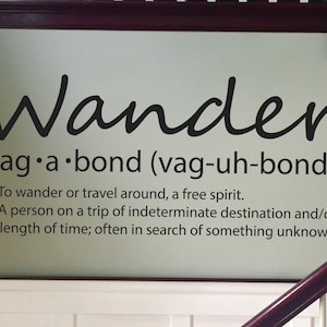 Vagabond Decor Wall Decal, Travel Wall Decal, Vacation Wall Decal ...