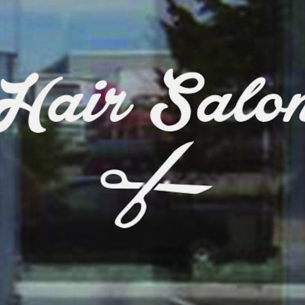 Salon Window Decal - Etsy
