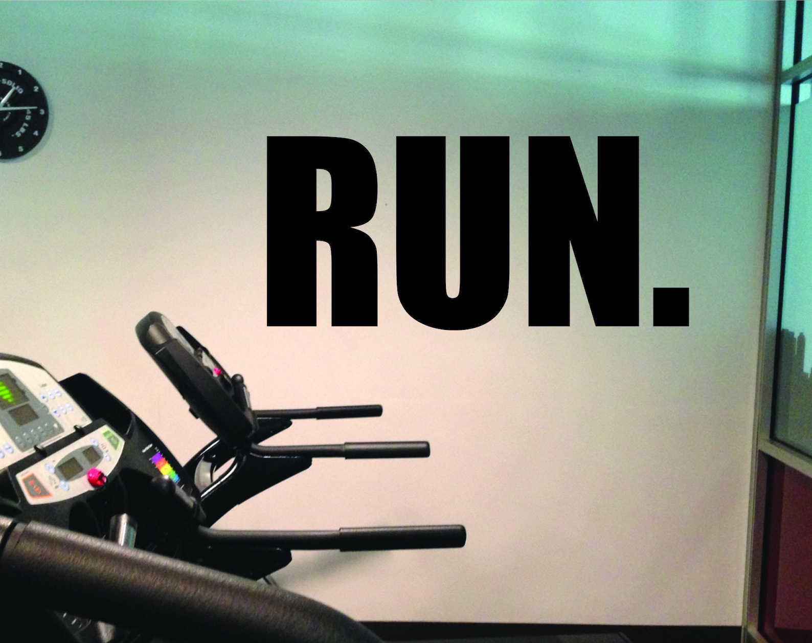 Large Gym Wall Decal RUN. Wall Decal Running Wall Decal - Etsy