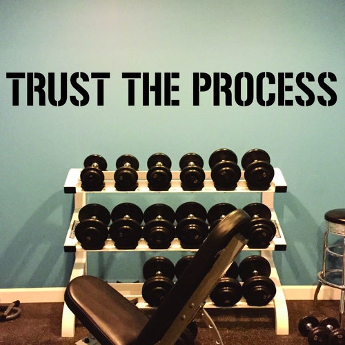 TRUST THE PROCESS Wall Decal Office Wall Decal Physical - Etsy