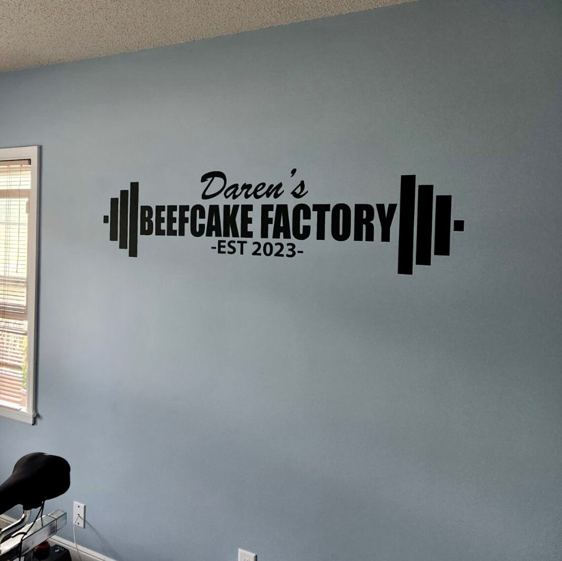 Personalized Custom Home Gym Name Decal, Custom Decal for Gym, Home Gym ...