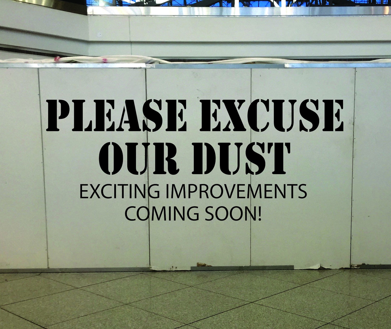 Please Excuse Our Dust Wall Decal Sticker. Construction Wall Decal ...