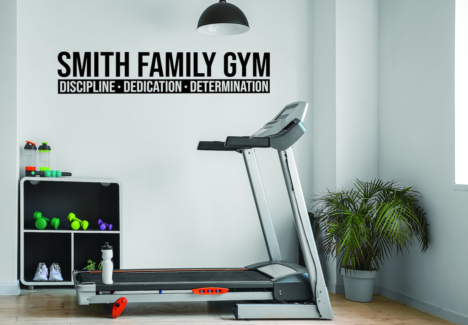 Personalized Custom Home Gym Name Decal, DISCIPLINE DEDICATION ...