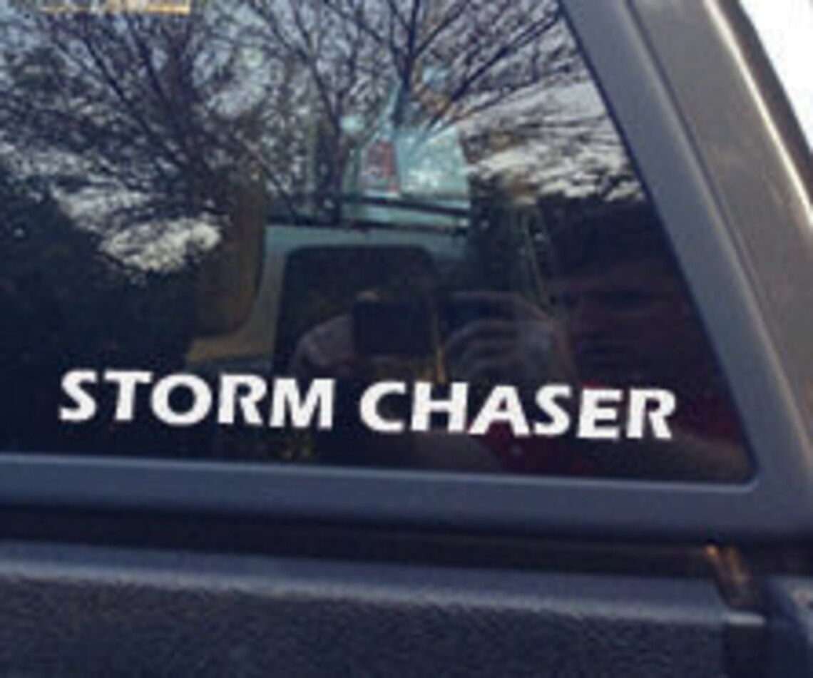 STORM CHASER DECAL Storm Chaser Bumper Sticker. Funny Bumper - Etsy