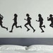 Running Characters Vinyl Decal Wall Art, Athlete Runner Marathon - Etsy