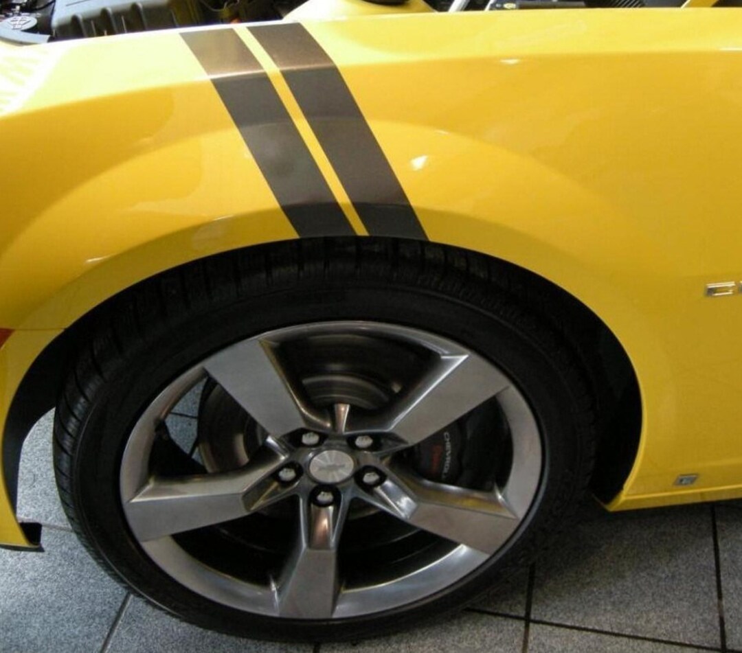 Universal Fender Hash Mark Stripes 3"x26", 2 Sets for Both Sides of Car ...