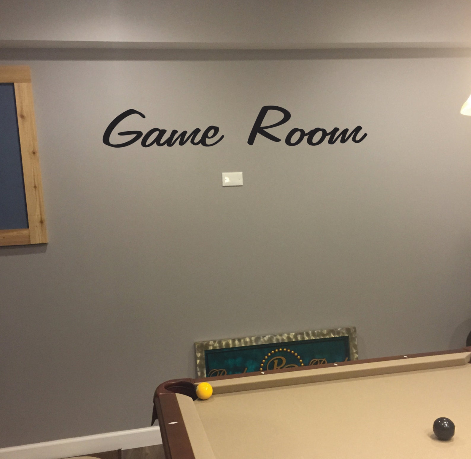 Game Room Wall Decal. Basement Design Ideas - Etsy