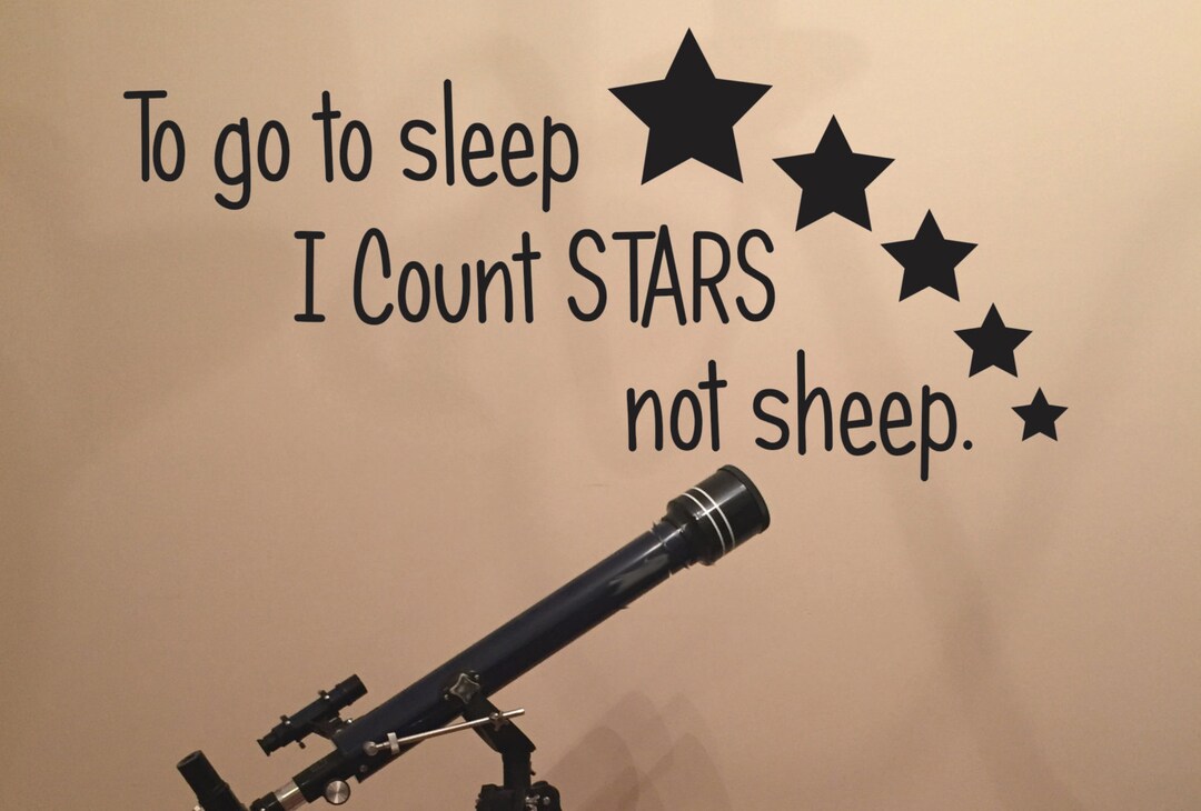 Star Room Decor, Kids Room Space Theme Star Vinyl Wall Decal. Star ...