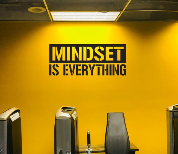 MINDSET IS EVERYTHING Fitness Wall Decal Gym Wall Decor | Etsy