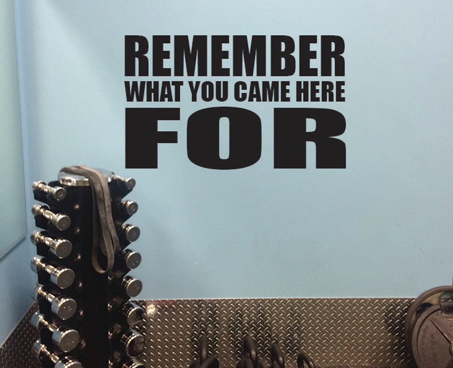 Fitness Athletic Wall Decal Locker Room Decor Remember What - Etsy