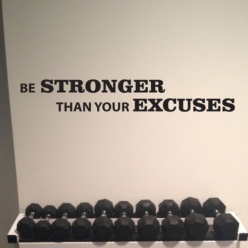 Work Out Essentials Gym Wall Decal. Train Like a BEAST Look - Etsy