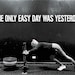 The Only Easy Day Was Yesterday Wall Decal, Gym Decor Ideas, Gym Design ...