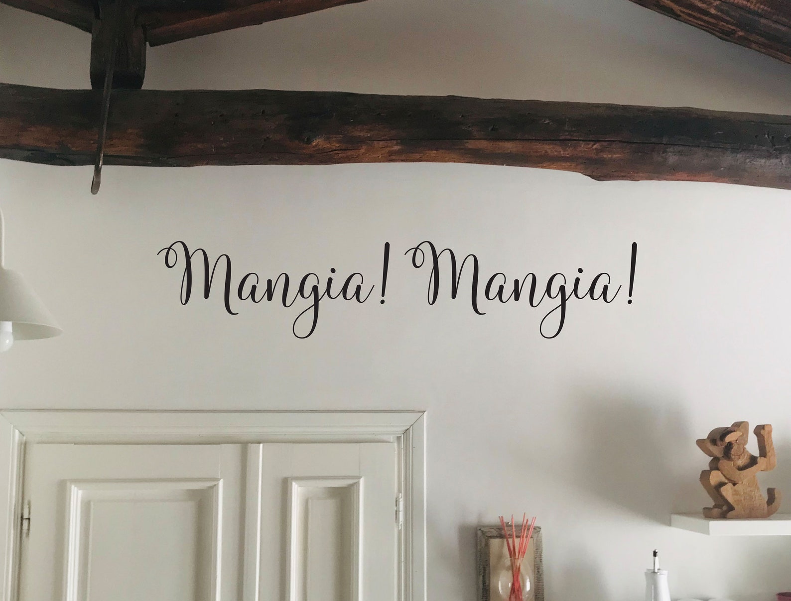 Mangia! Mangia! Kitchen Wall Decal, Italian Kitchen Decor, Kitchen Wall ...