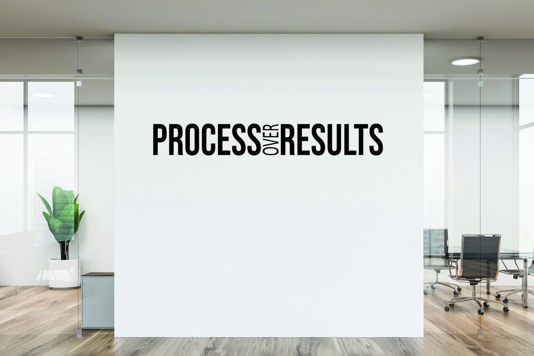 PROCESS OVER RESULTS Gym Wall Decal, Fitness Wall Decal, Physical ...