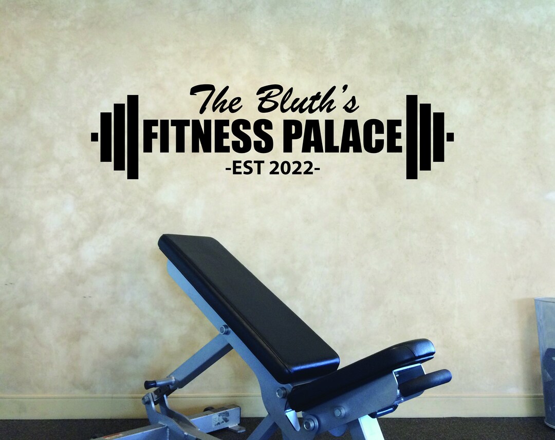 Personalized Custom Home Gym Name Decal, Custom Decal for Gym, Home Gym ...