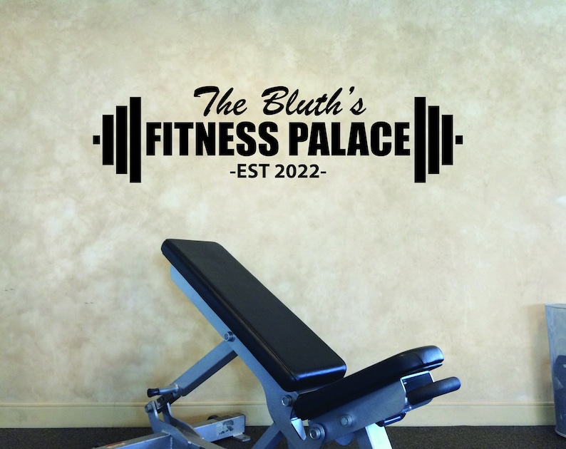 Personalized Custom Home Gym Name Decal Custom Decal for Gym - Etsy
