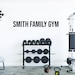 Personalized Custom Home Gym Name Decal, Custom Decal for Gym, Home Gym ...
