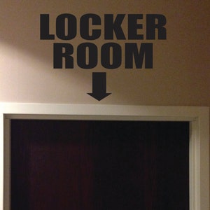 Locker Room Wall Art Decal, 13"x19" - Etsy