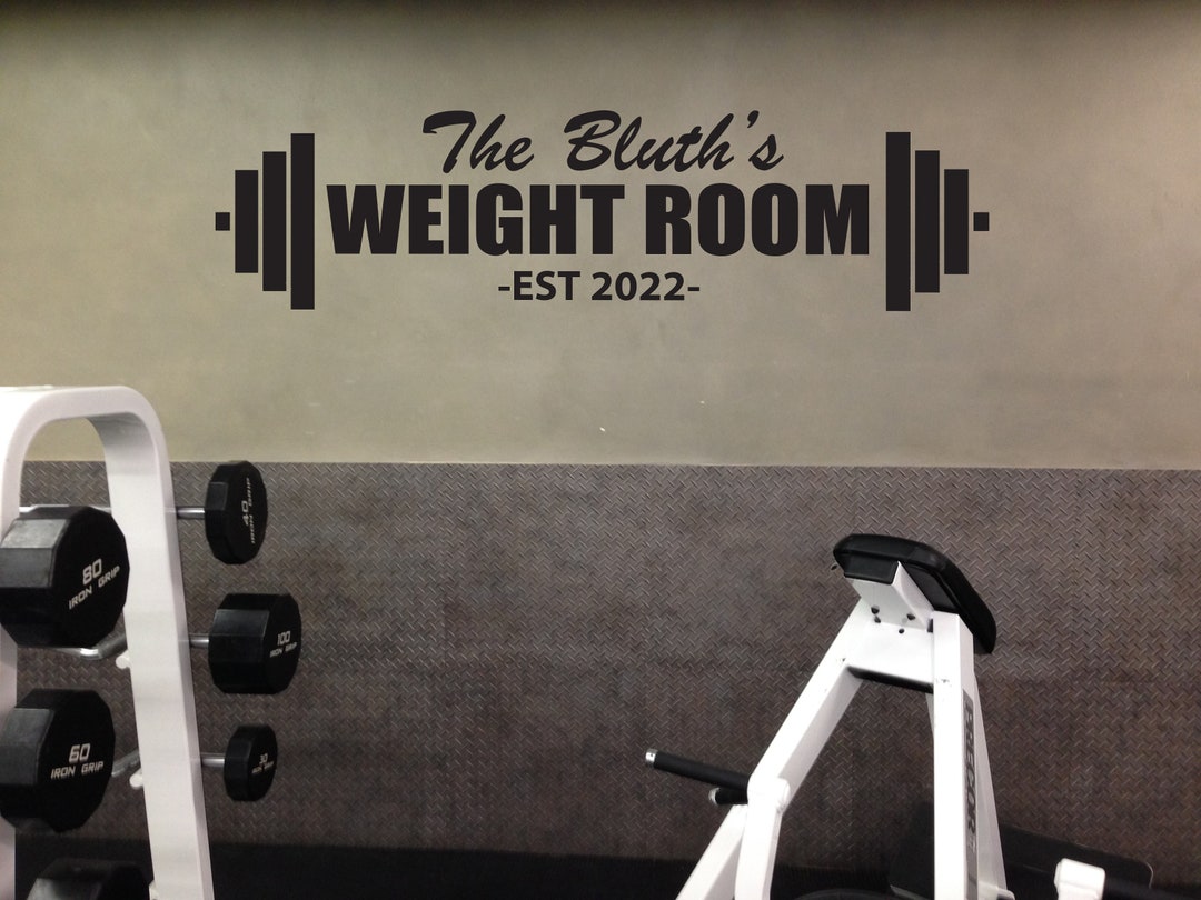 Personalized Custom Home Gym Name Decal, Custom Decal for Gym, Home Gym ...