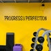 PROGRESS NOT PERFECTION Gym Wall Decal, Gym Design Ideas, Gym Decor ...