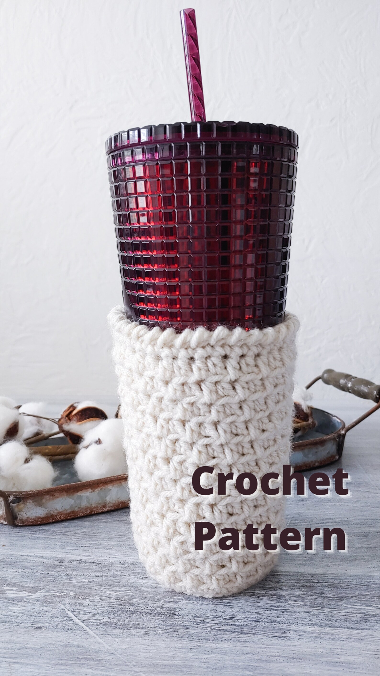 Crochet Pattern: the Cozy of Holding Tumbler Cozy Koozie | Etsy