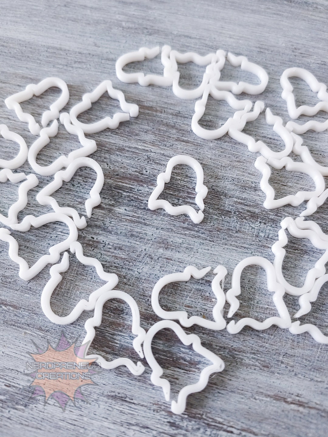 12 Pack Ghost Stitch Markers - 3D Printed Progress Keepers for Crochet ...