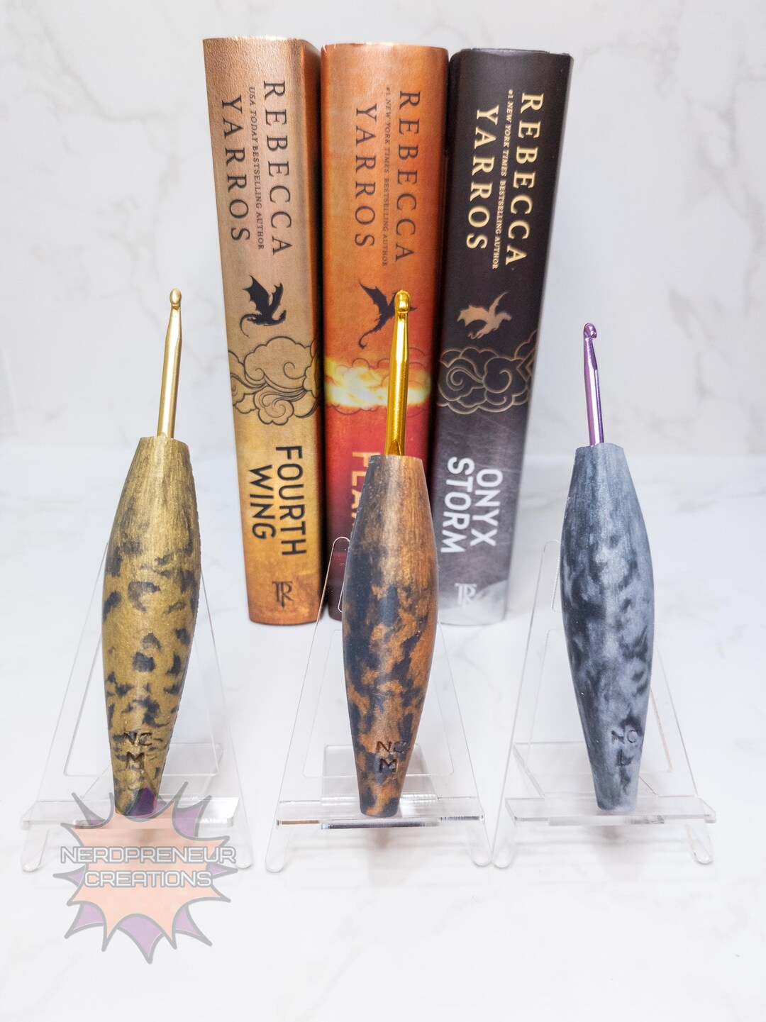 Bookish Adventure Squishy Grips Sleek 2.0 – Silicone Crochet & Stylus ...