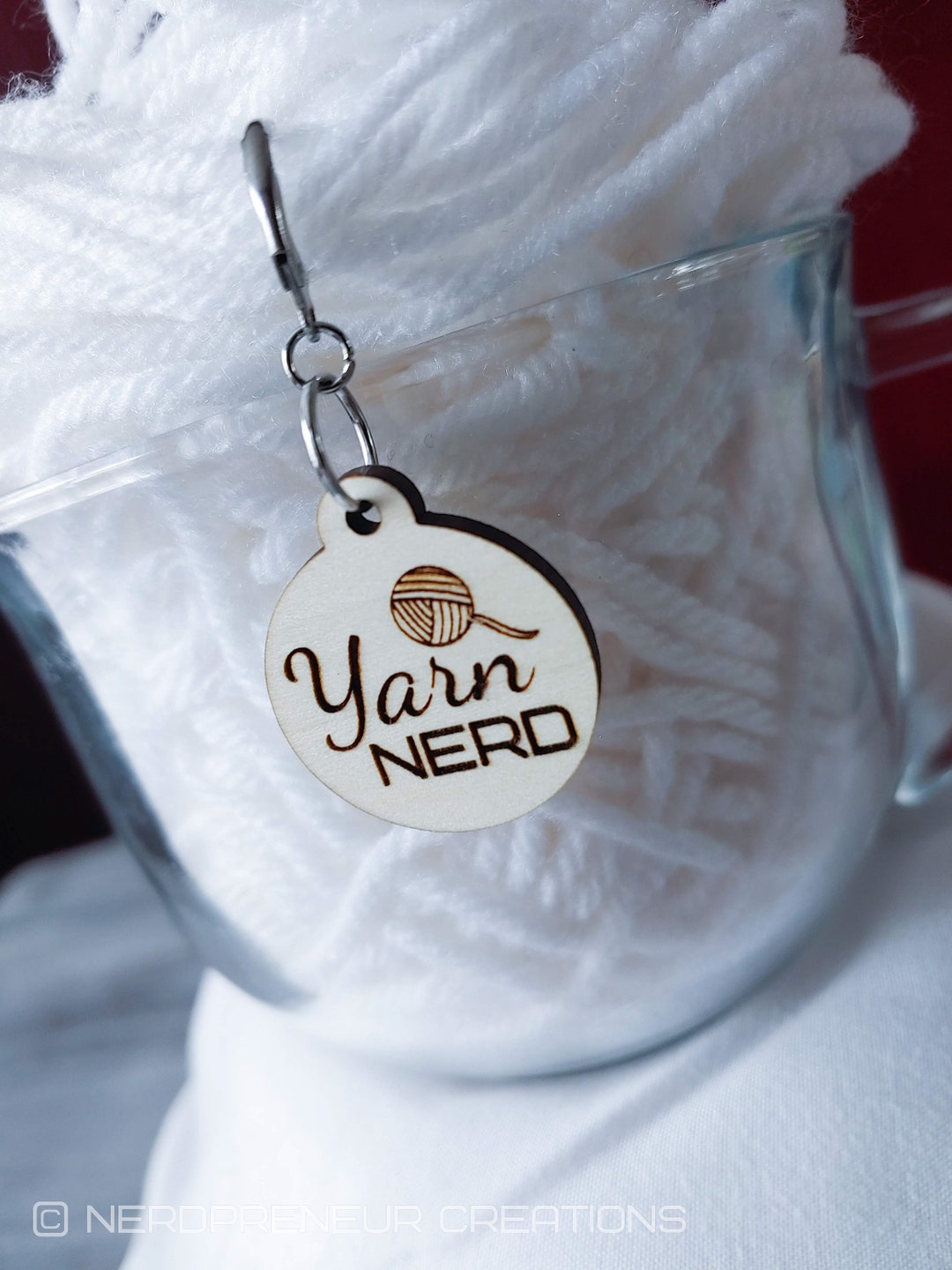 Yarn Nerd Stitch Marker - Ideal as Progress Keepers for Crochet and ...