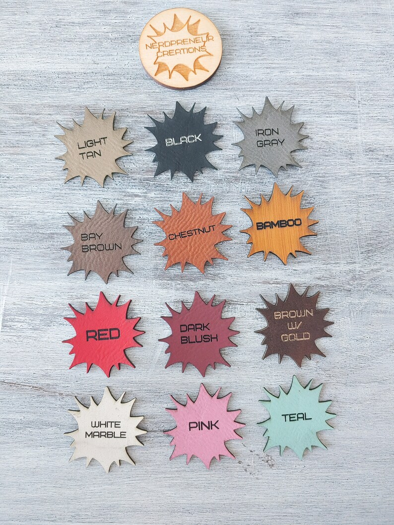 Handmade With Love and Some Swear Words Faux Leather Tags Set - Etsy