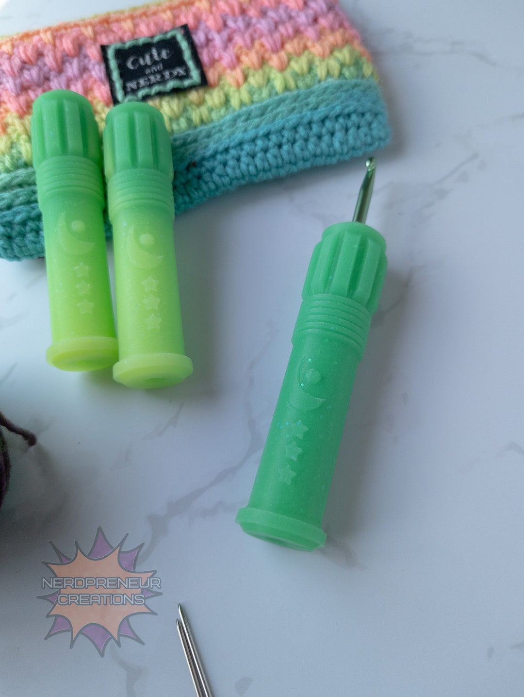 Squishy Grip Lemon Lime Heat Reactive Moon Saber Grip Interchangeable ...