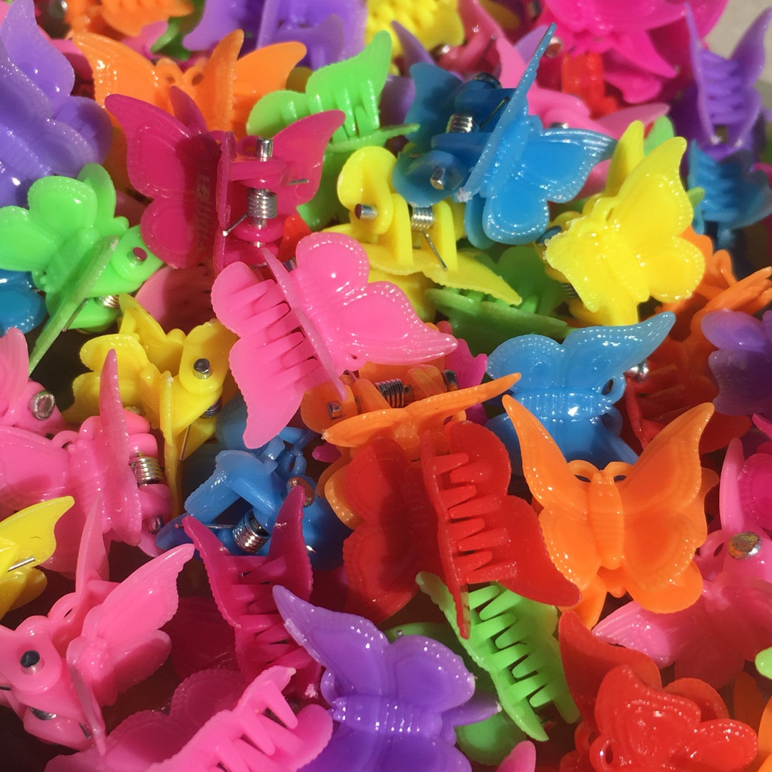 10 Butterfly Hair Clips Random 90's Vintage Style ~ Mini Kawaii ...